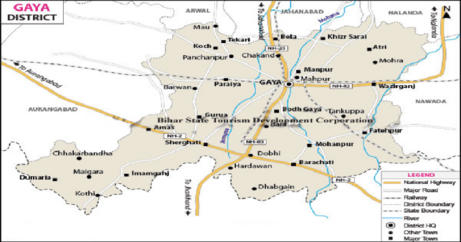 Tourist Map Guide of Gaya – meraapnabihar