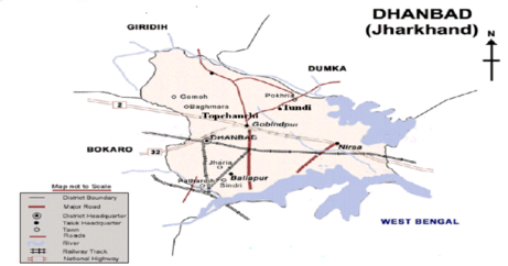 Tourist Map Guide of Dhanbad - meraapnabihar