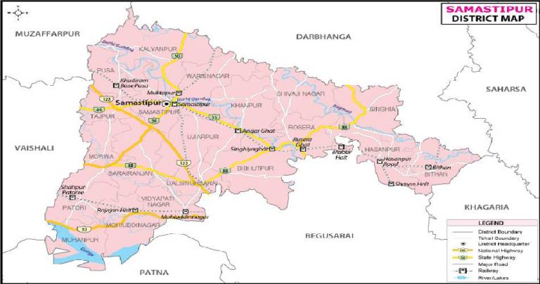 Tourist Map Guide of Samastipur – meraapnabihar