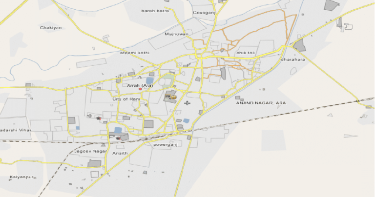 Tourist Map Guide of Arrah (Ara) – meraapnabihar