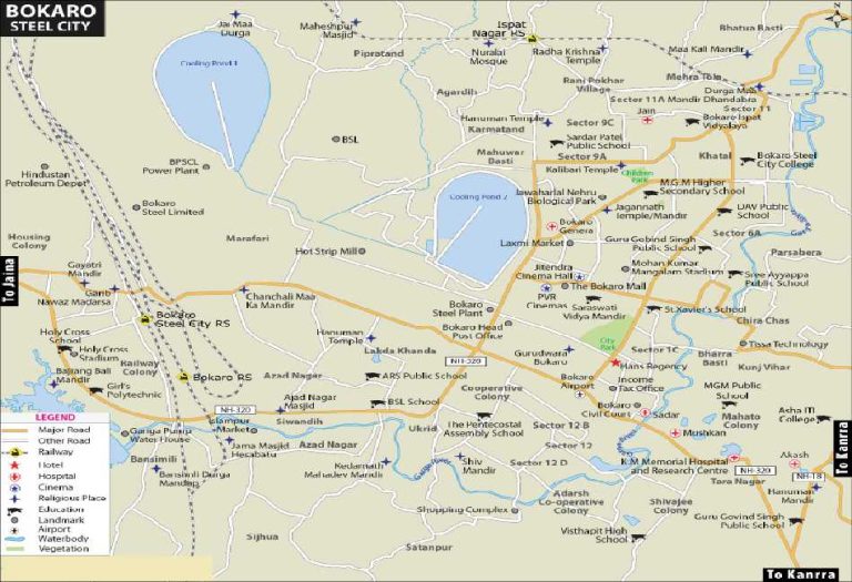 Tourist Map Guide of Bokaro Steel City – meraapnabihar